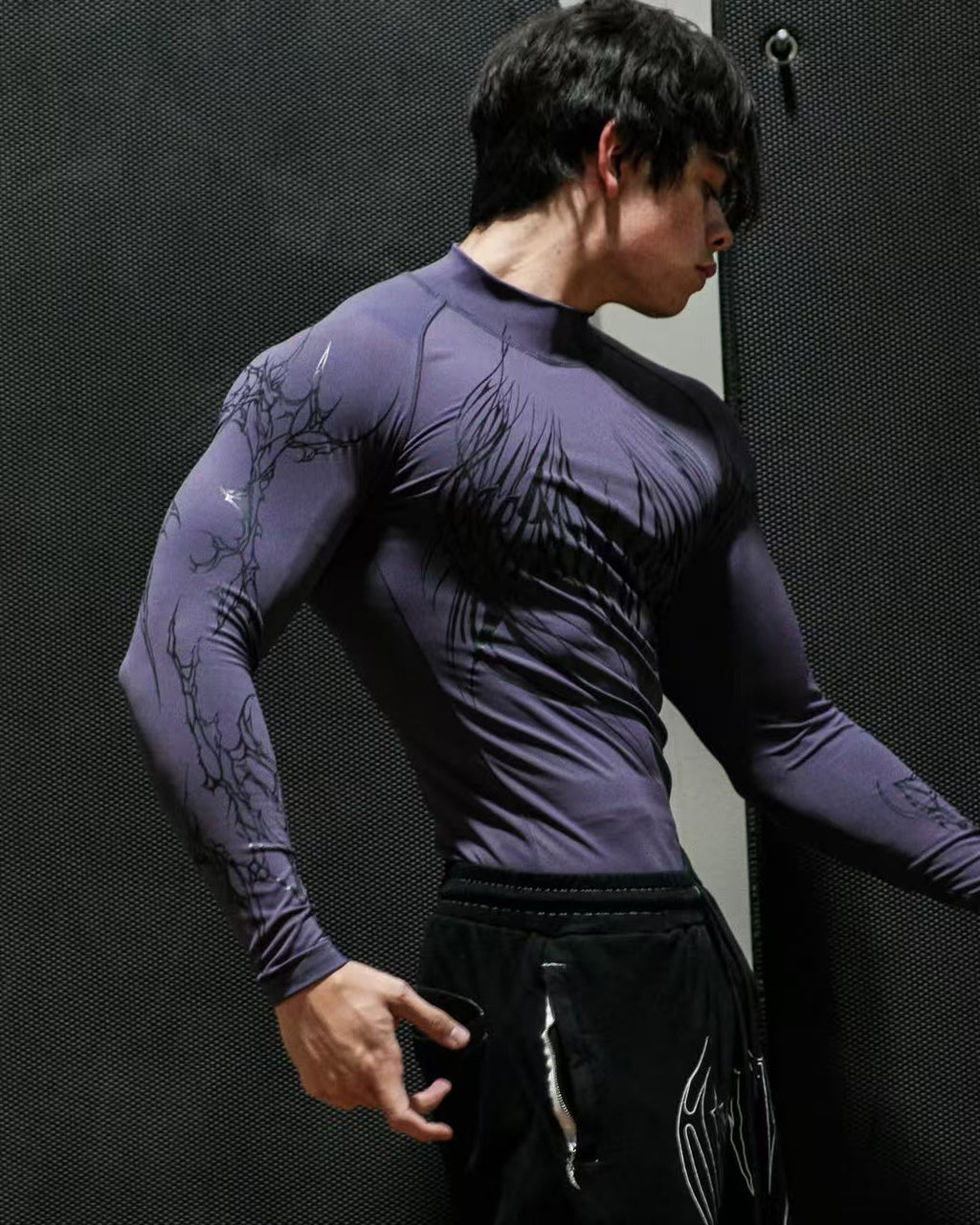Cyber-Sigil Compression Long-Sleeve – Shaba Closet